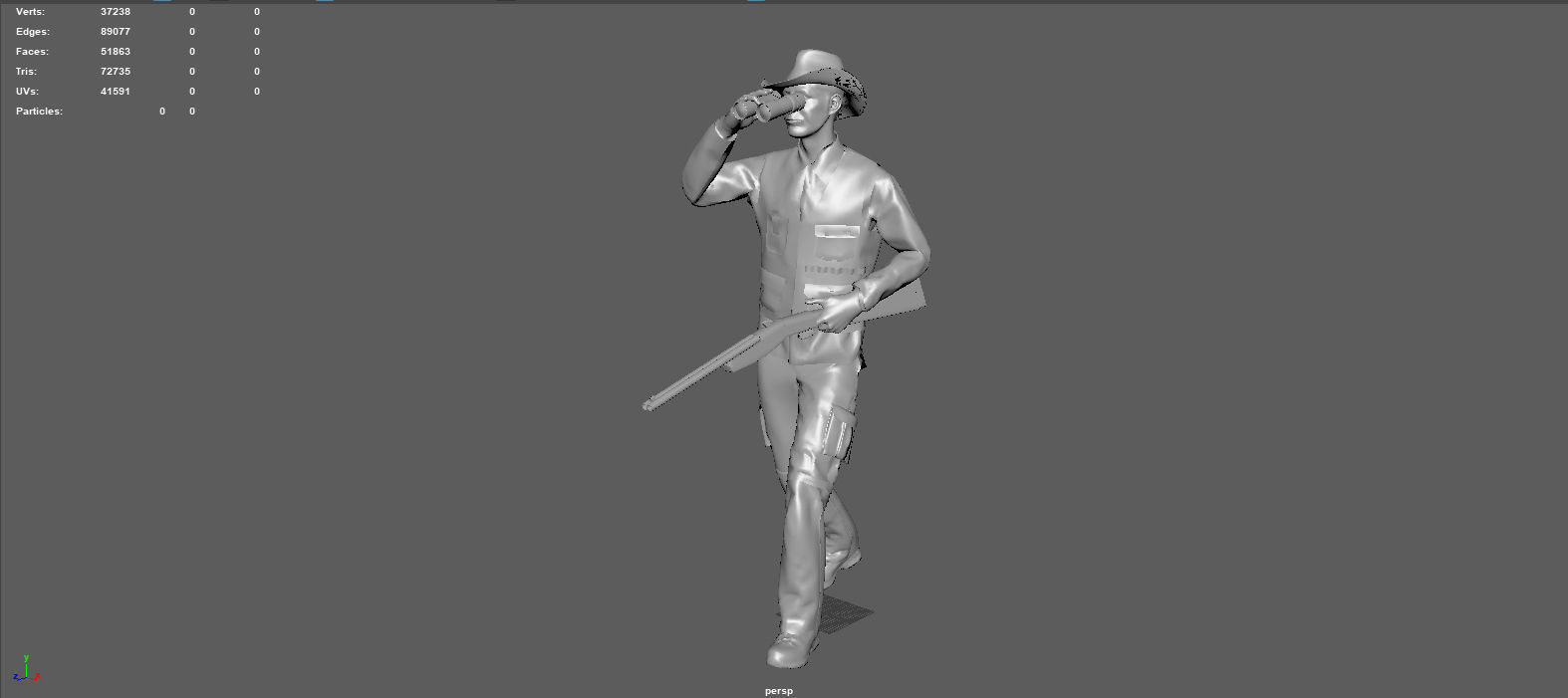 EXPLORER pose 3D model | CGTrader