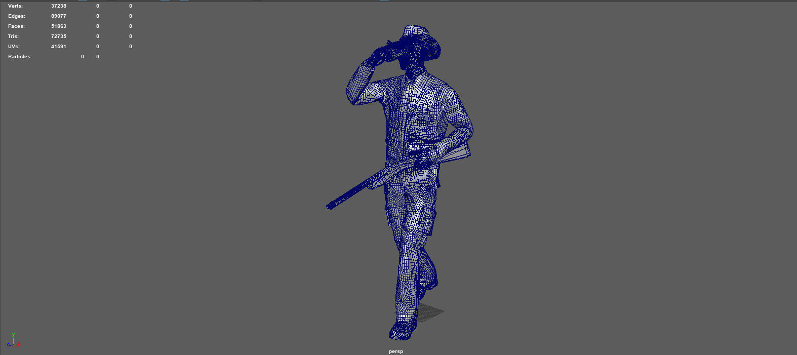 EXPLORER pose 3D model | CGTrader