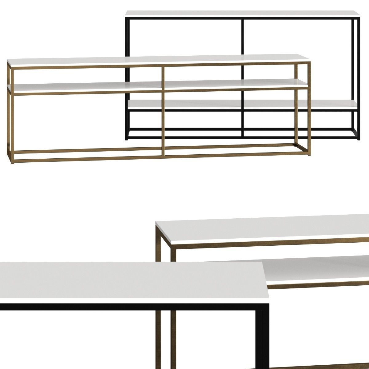 Meridiani Hardy Console Tables 3D model | CGTrader