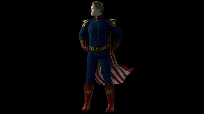 Homelander shoulder 3D model 3D printable | CGTrader