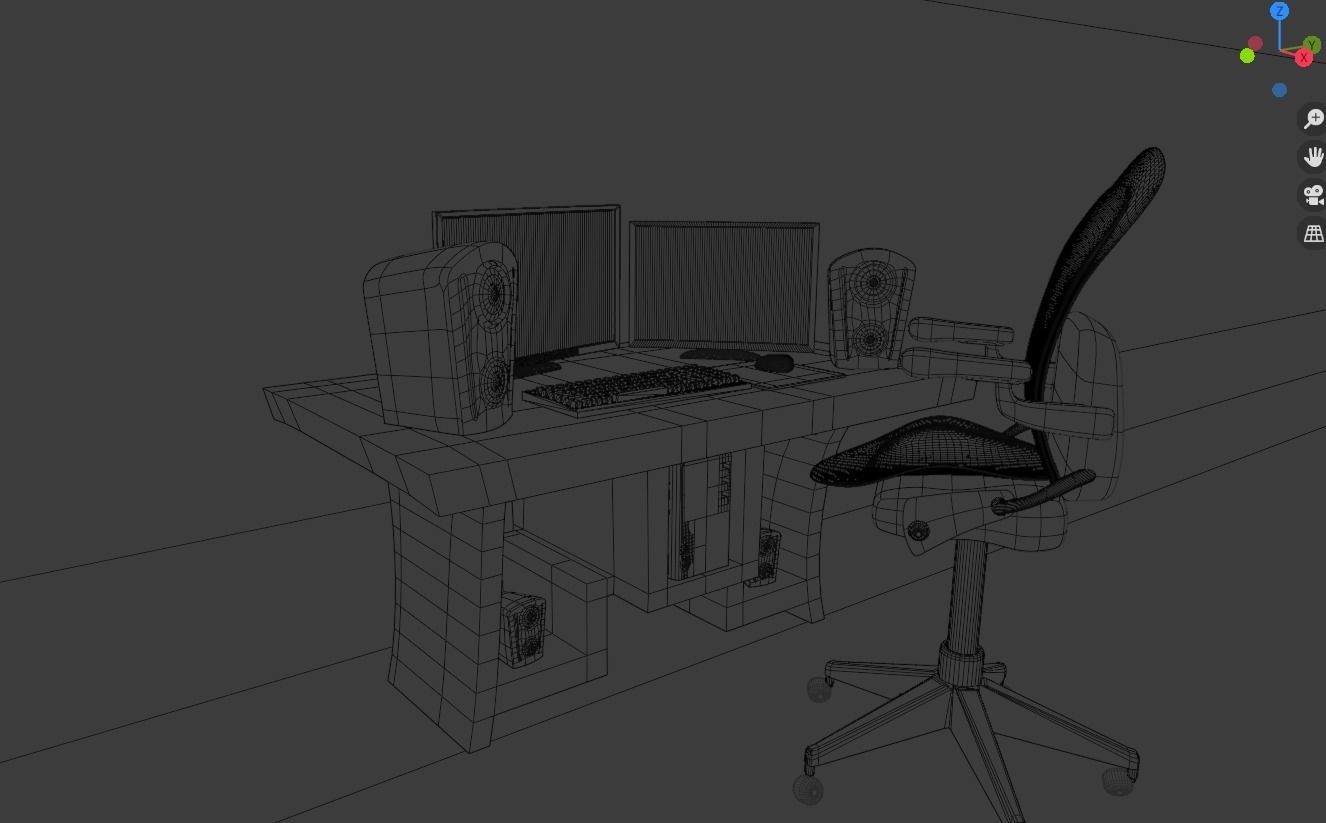 PC Setup 3D model | CGTrader