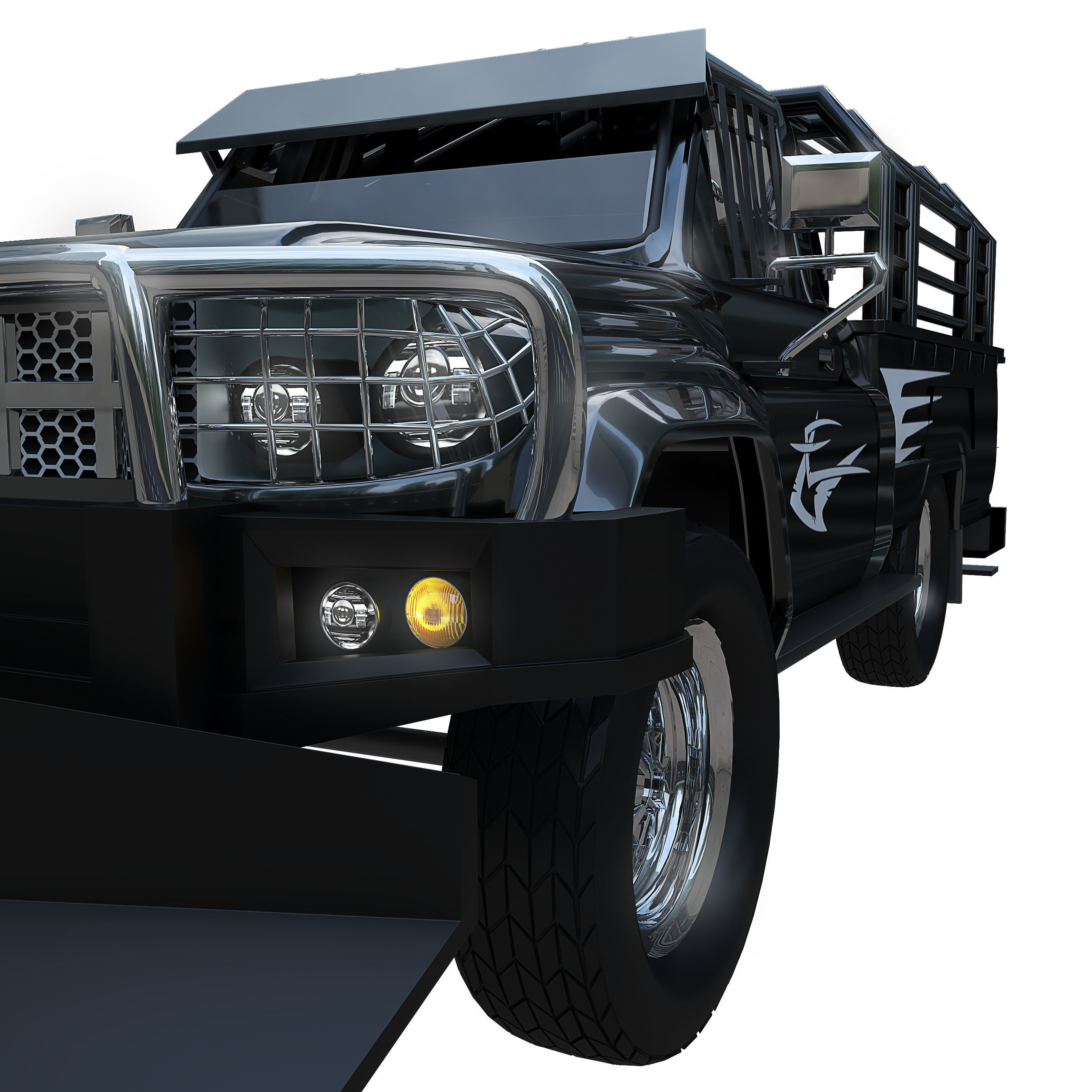 Toyota shadow theme low poly and high poly 3D model | CGTrader