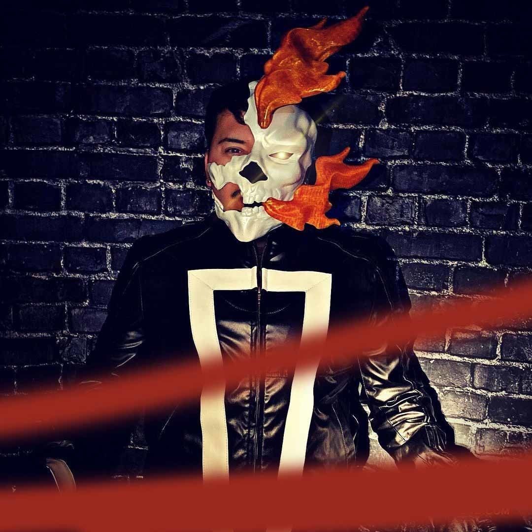 Marvel Ghost Rider Cosplay Mask Halloween Costume 3D model 3D printable ...