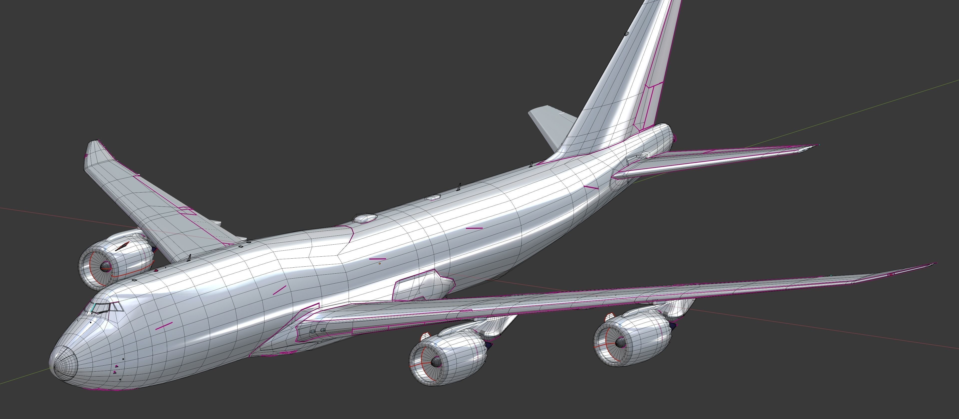 3D model Boeing 747-8i VR / AR / low-poly | CGTrader
