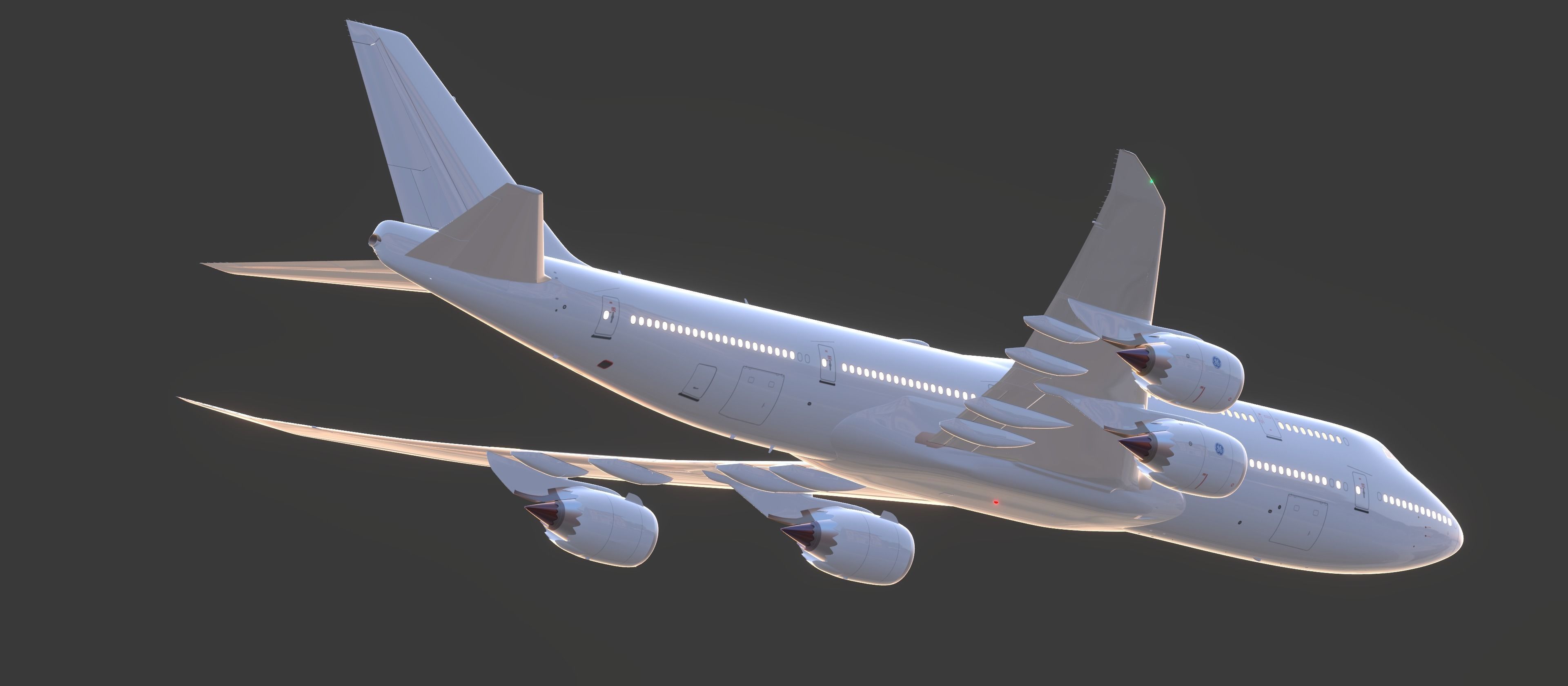 Boeing 747 8i 3d Model Cgtrader