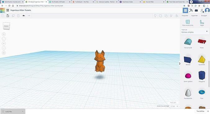 fox polygon 3D model 3D printable | CGTrader