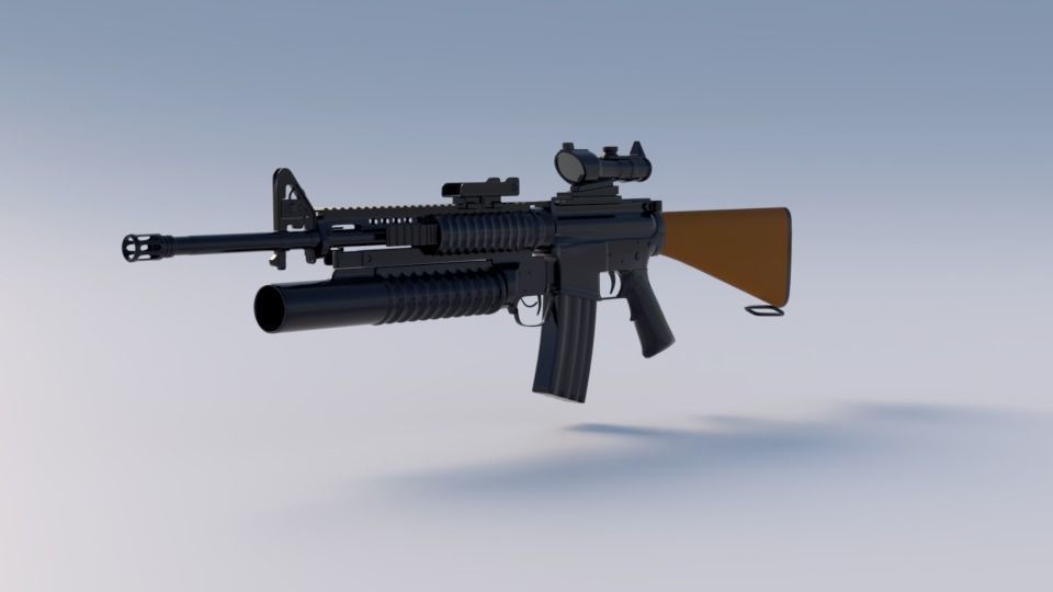 M16 rifle 3D model | CGTrader