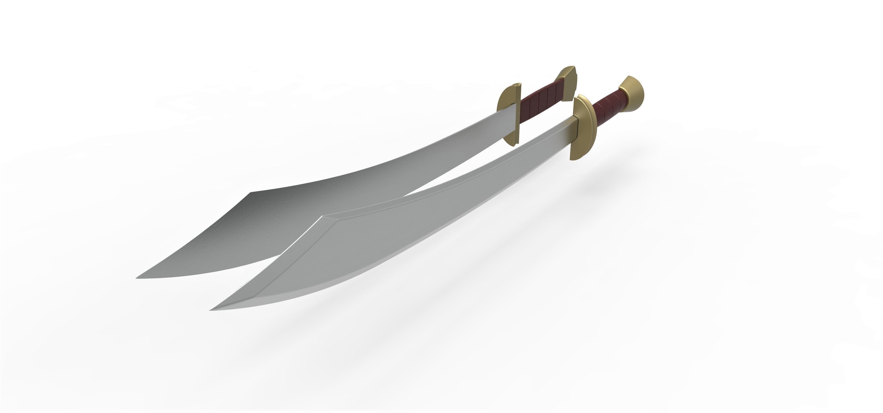 Zuko dual swords from Avatar TV series 3D model 3D printable | CGTrader