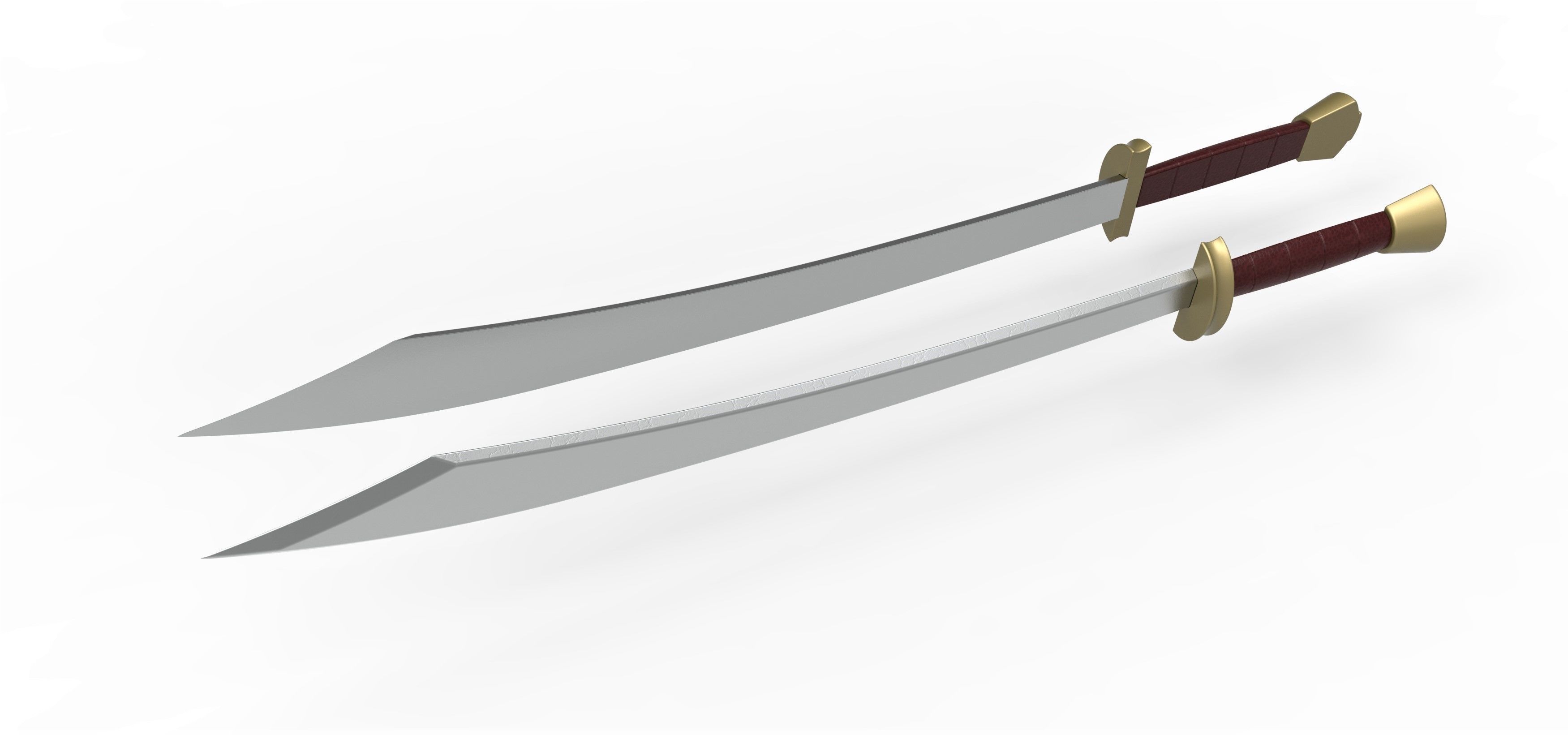 Zuko dual swords from Avatar TV series 3D model 3D printable | CGTrader
