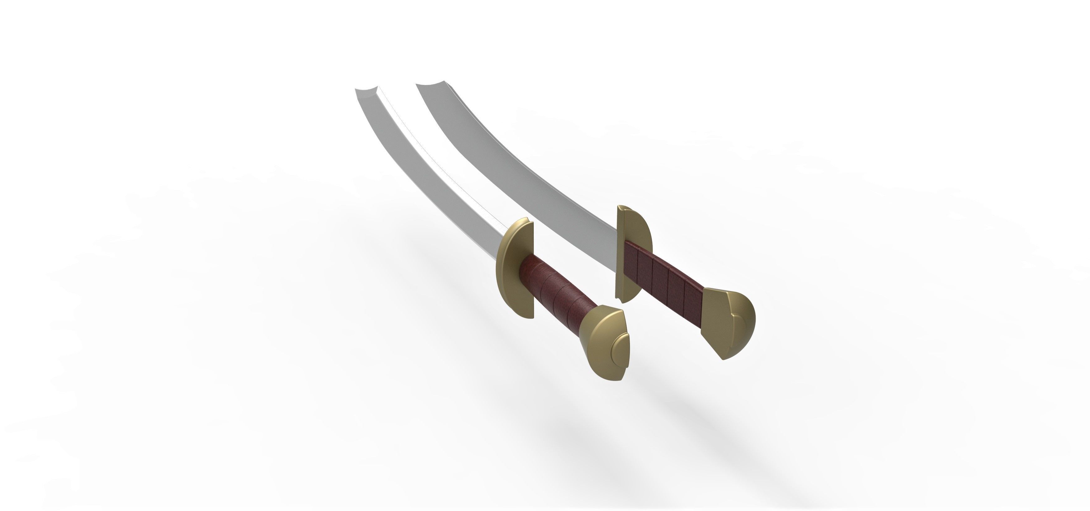 Zuko dual swords from Avatar TV series 3D model 3D printable | CGTrader