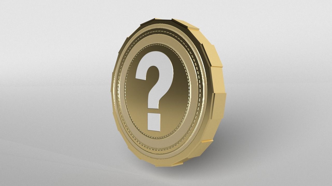 3D model Question Mark Coin VR / AR / low-poly | CGTrader