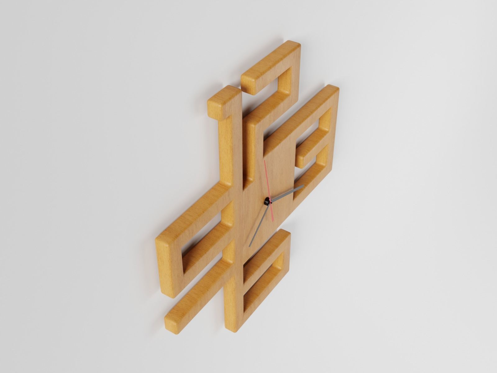 3D model Wooden wall watch clock VR / AR / low-poly | CGTrader