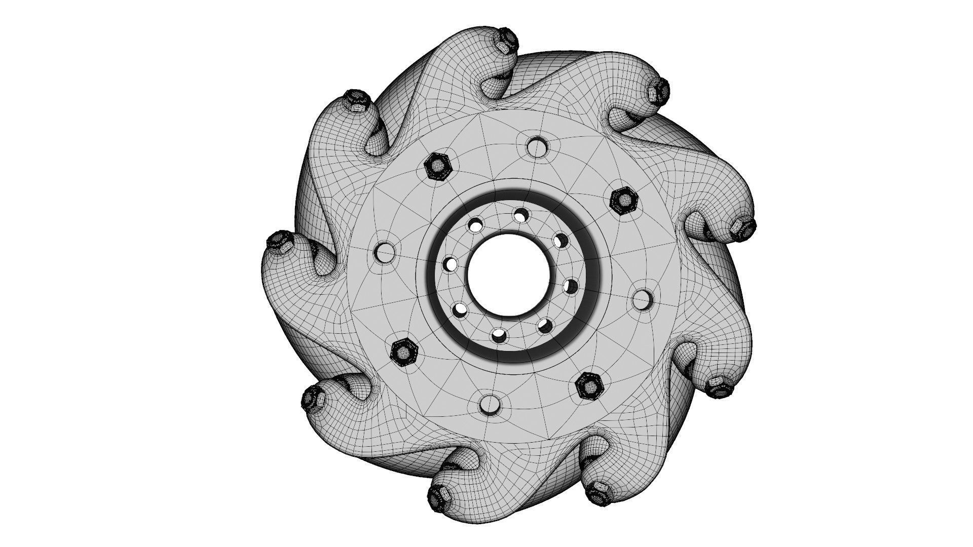 Mecanum wheel 3D model | CGTrader