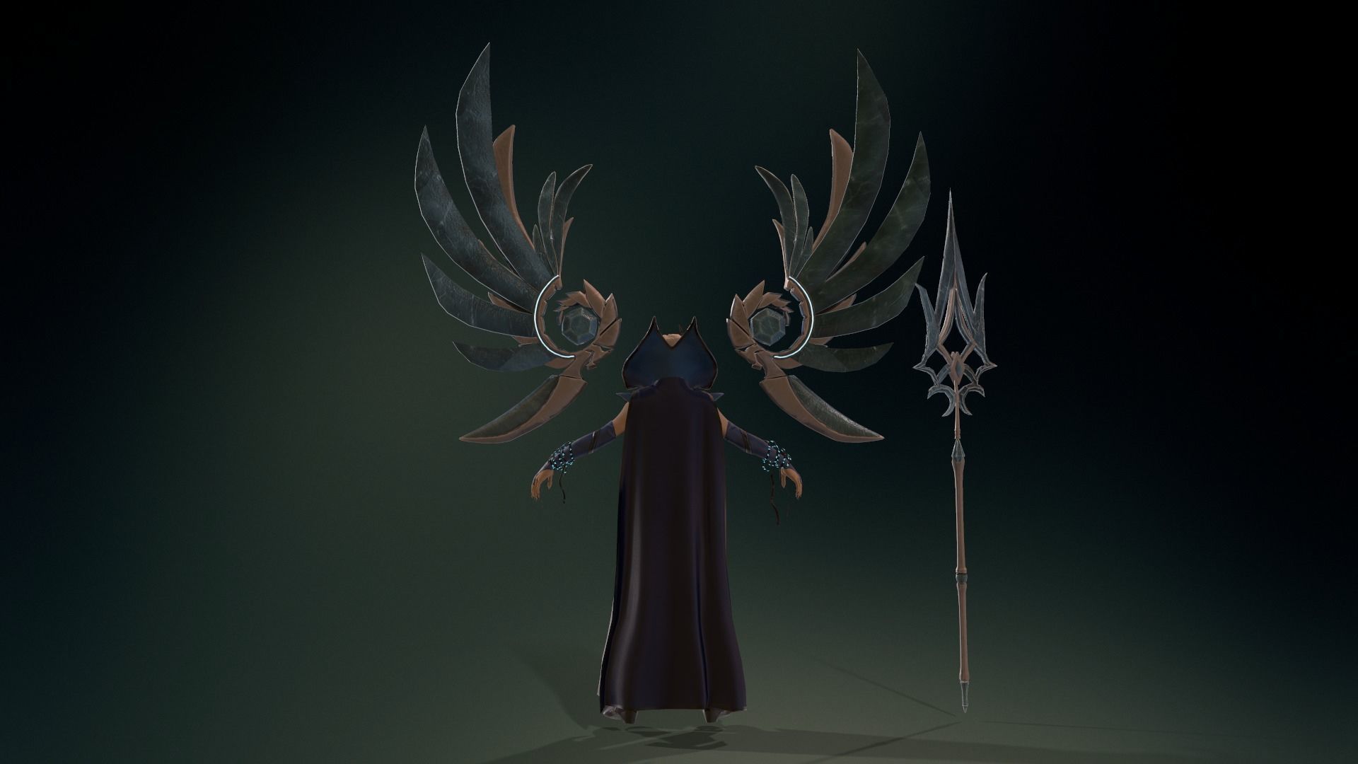 3D model Dark Ice Mage VR / AR / low-poly | CGTrader