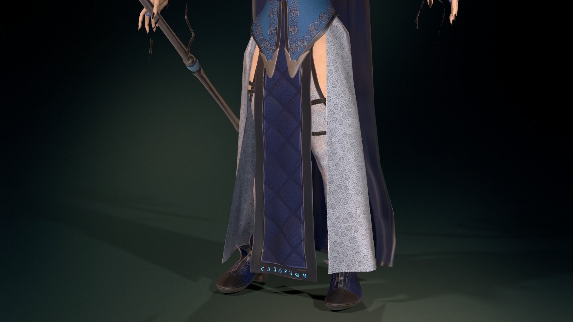 3D model Dark Ice Mage VR / AR / low-poly | CGTrader