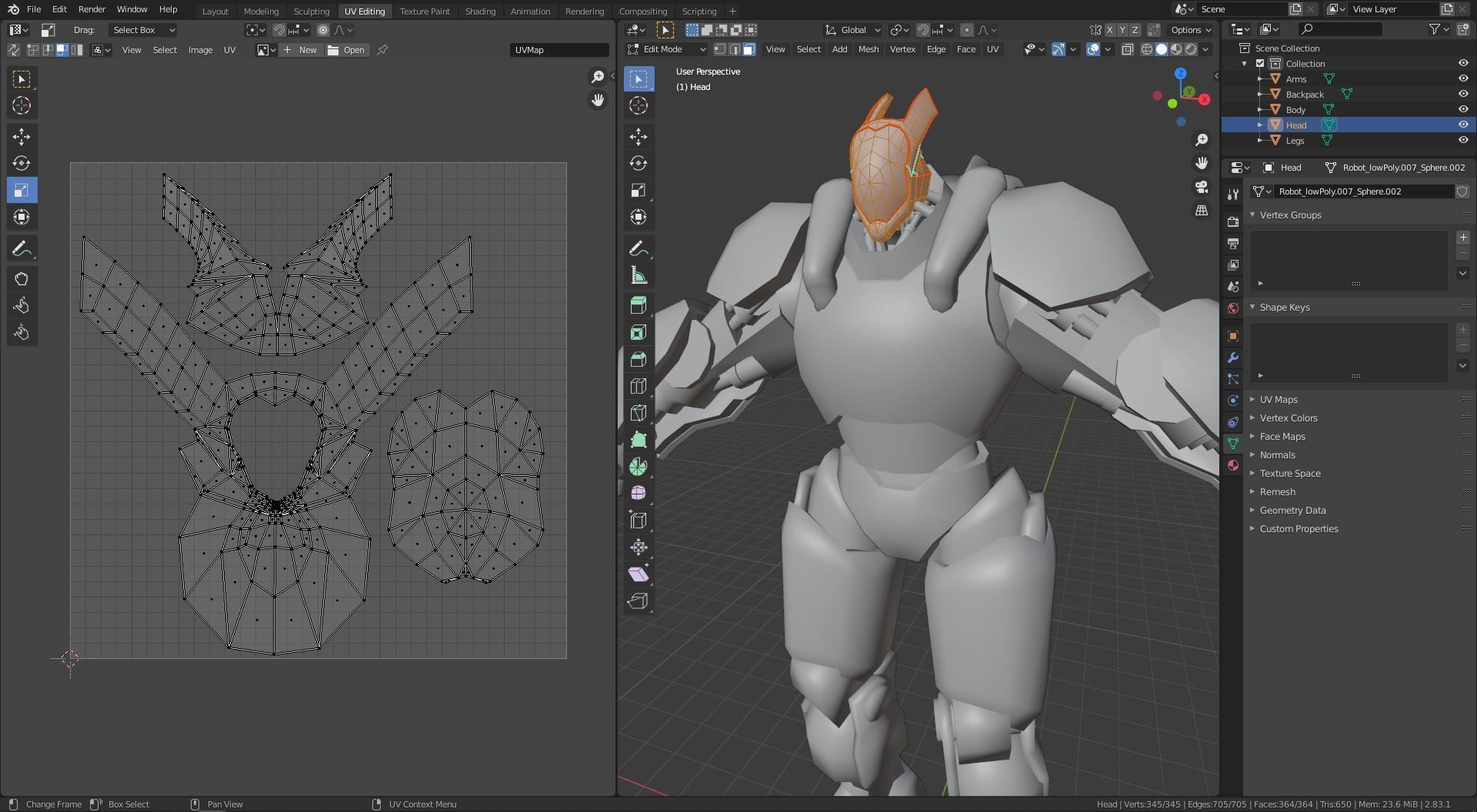 3D model Low Poly Robot - Apollo VR / AR / low-poly | CGTrader