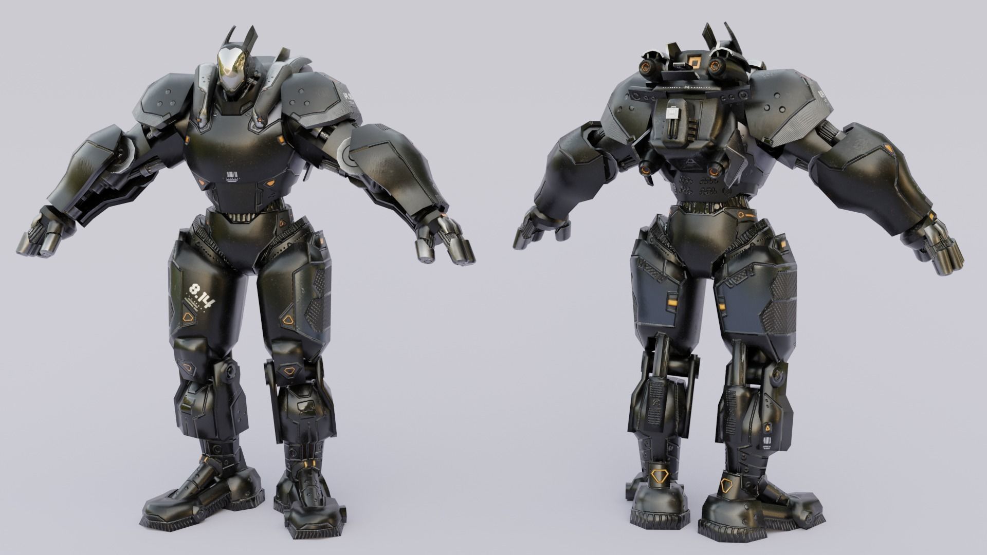 3D model Low Poly Robot - Apollo VR / AR / low-poly | CGTrader