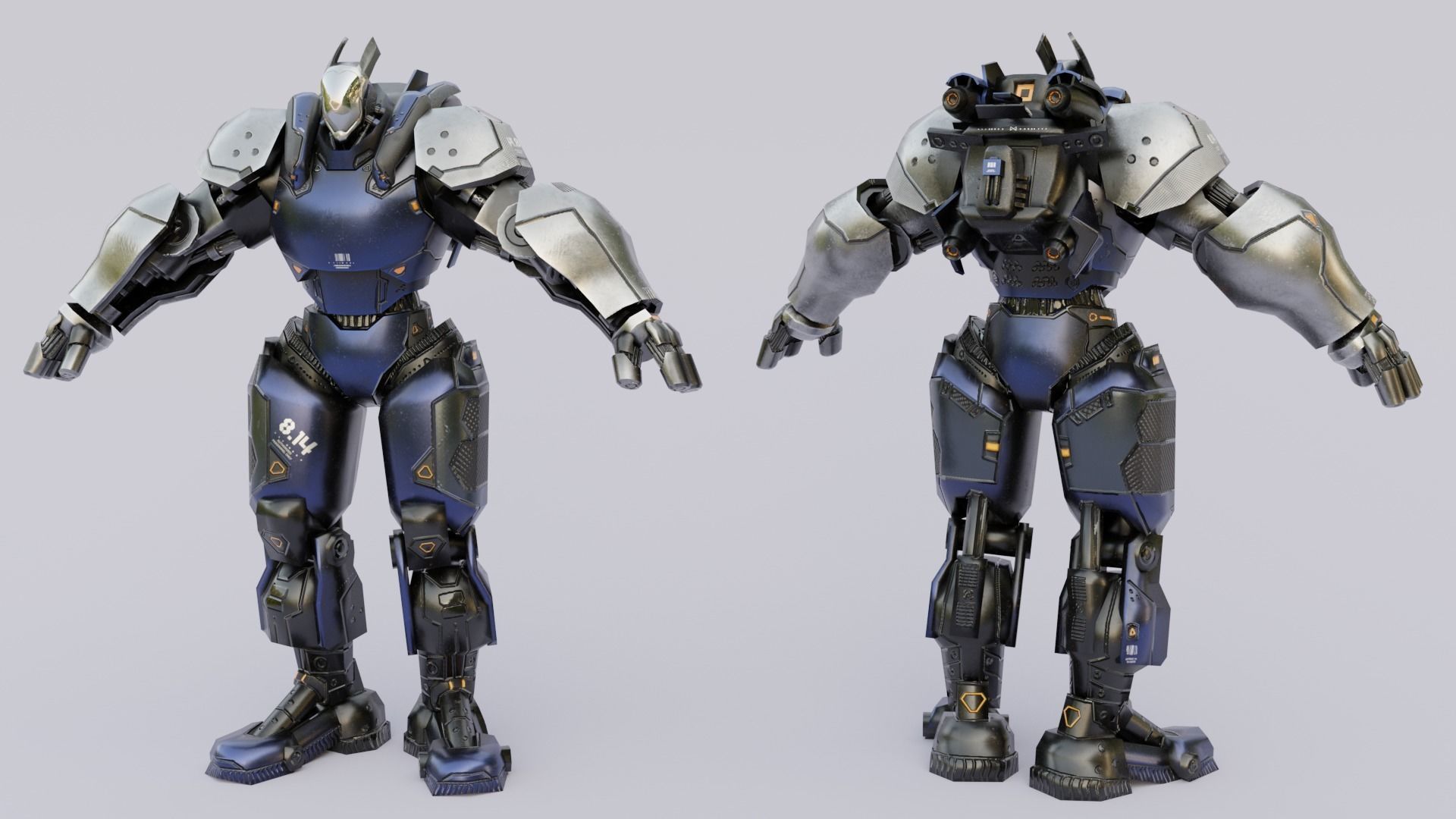 3D model Low Poly Robot - Apollo VR / AR / low-poly | CGTrader