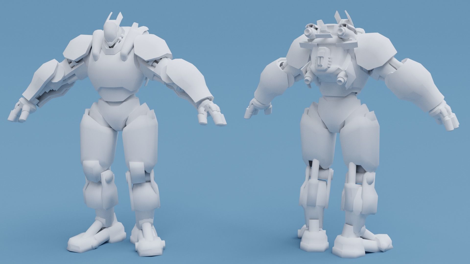 3D model Low Poly Robot - Apollo VR / AR / low-poly | CGTrader