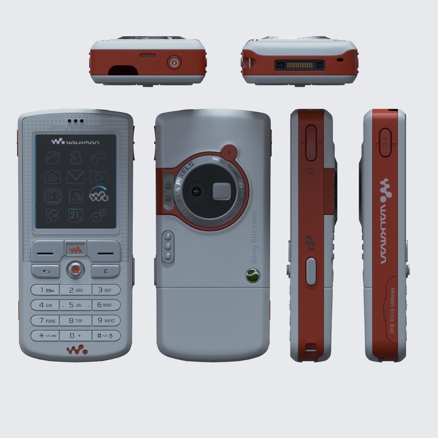 Sony Ericsson w800i 2005 3D model | CGTrader