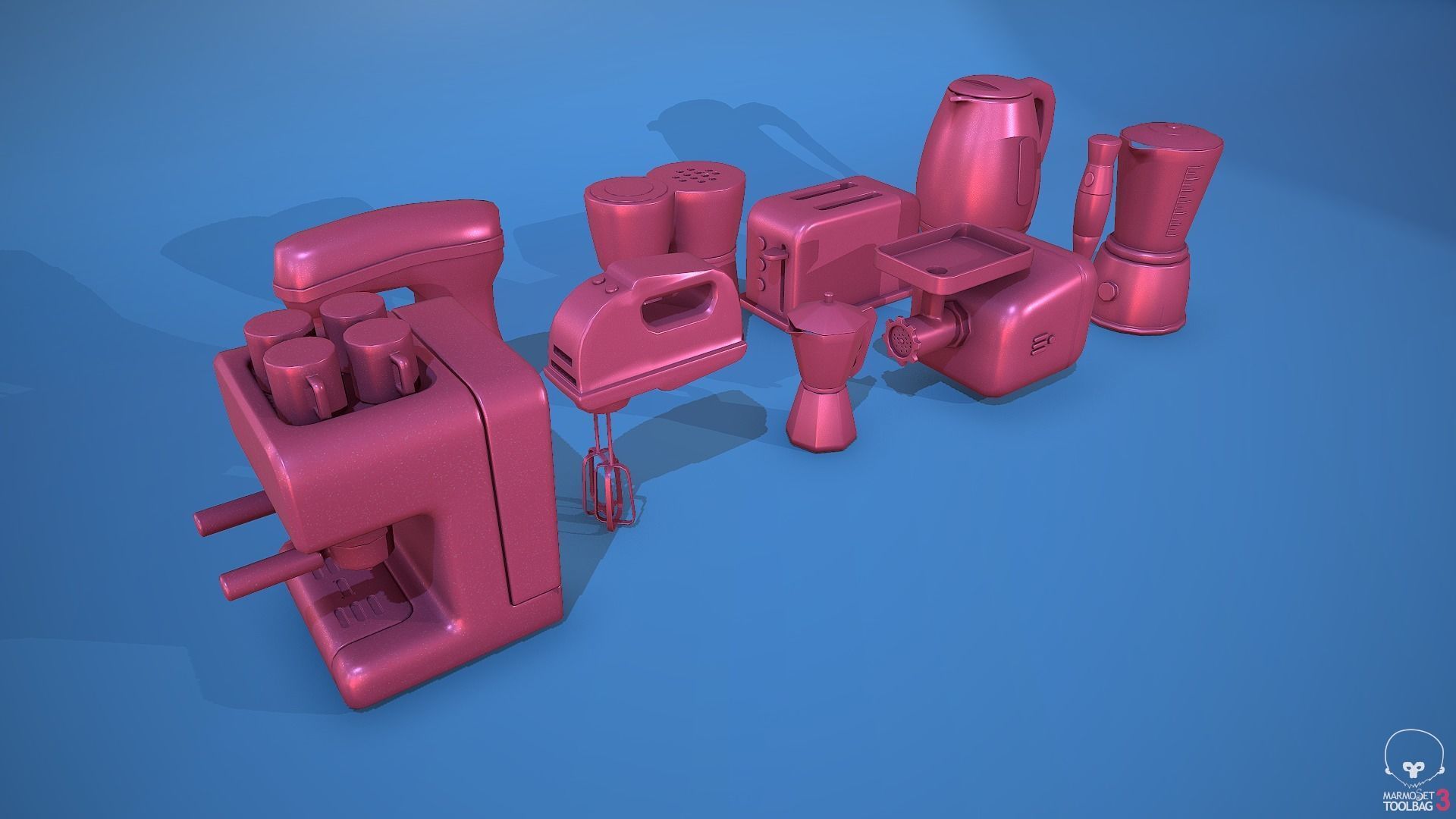 3D model Stylized Kitchen Tool Set VR / AR / low-poly | CGTrader