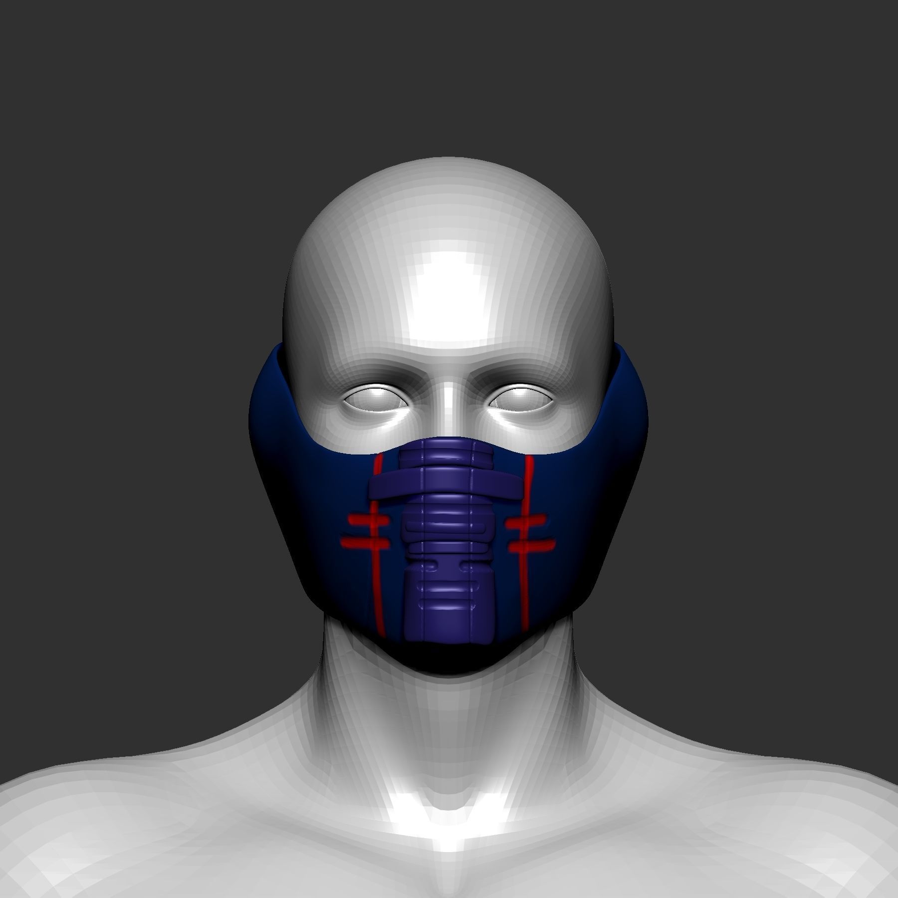 helmet gas mask high poly sculpt 3d printable 3D model | CGTrader