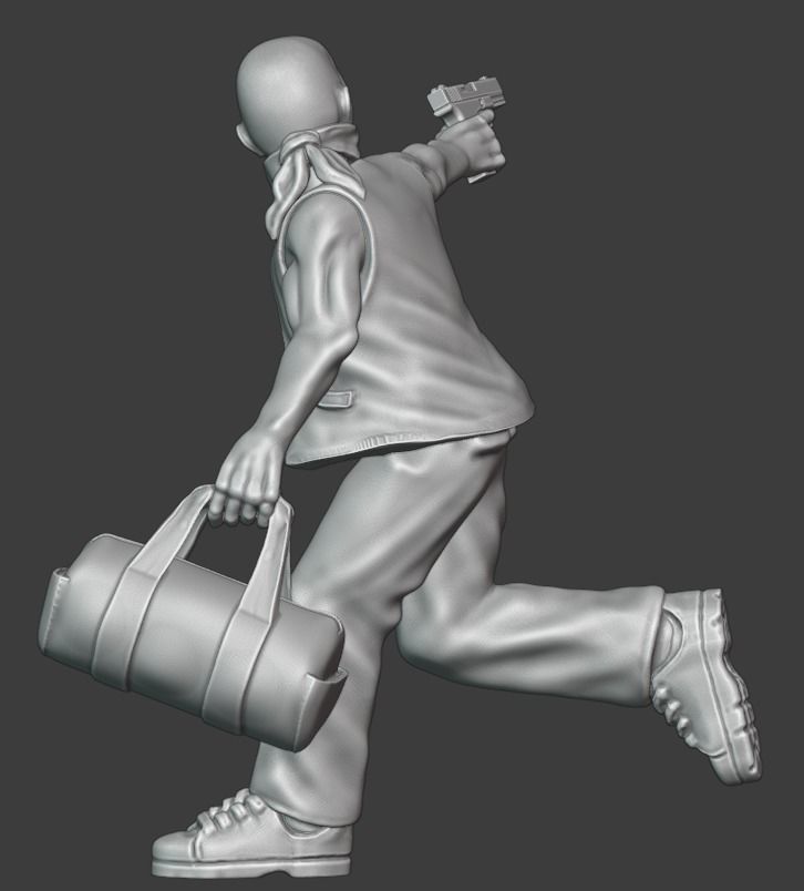 Gunmen - 28mm wargaming miniatures 3D model 3D printable | CGTrader