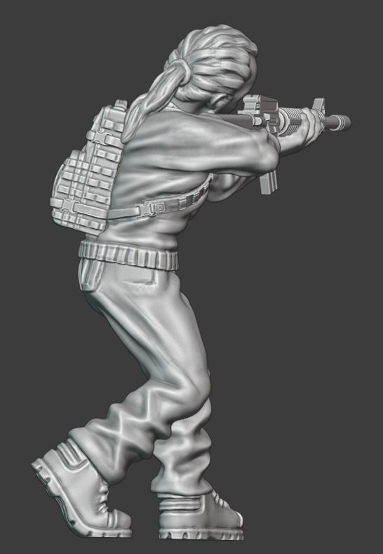 Gunmen - 28mm wargaming miniatures 3D model 3D printable | CGTrader