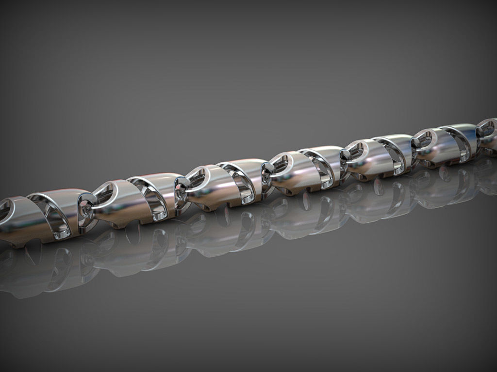 Chain link 187 3D model 3D printable | CGTrader