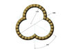 Trefoil shaped frames 3D model 3D printable | CGTrader