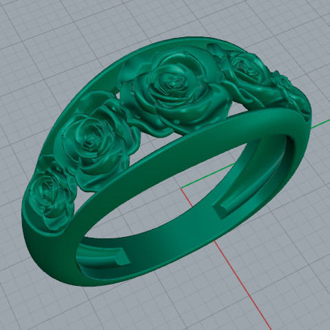 Anel 5 Flores Martell 20036 3D model 3D printable | CGTrader
