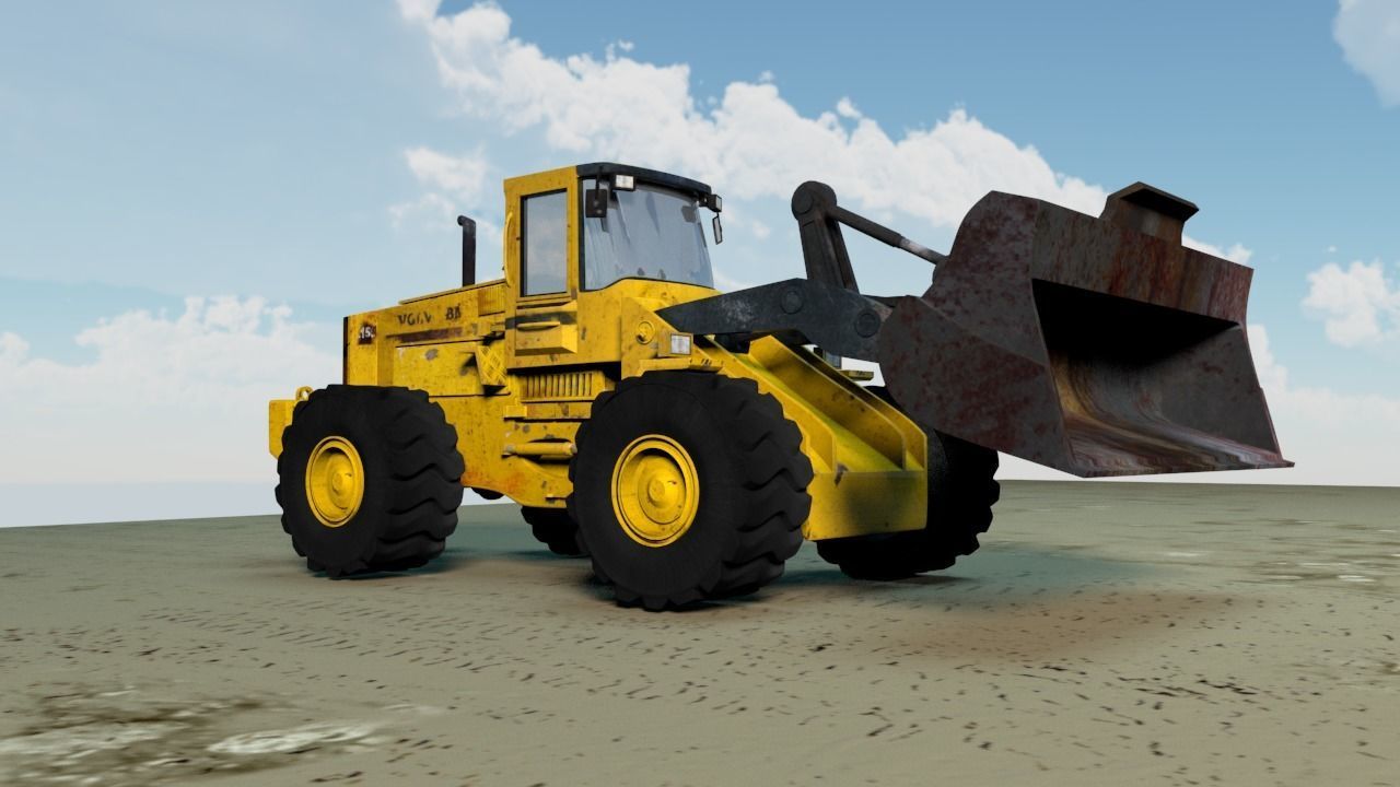 Bulldozer 3D model animated | CGTrader