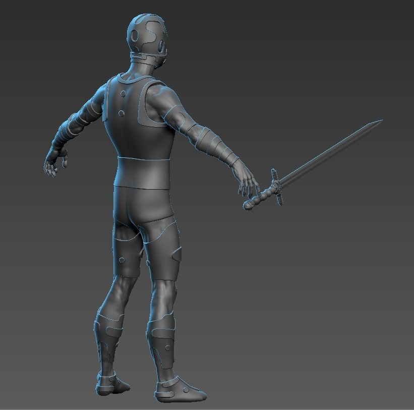 Warrior V1 free 3D model | CGTrader