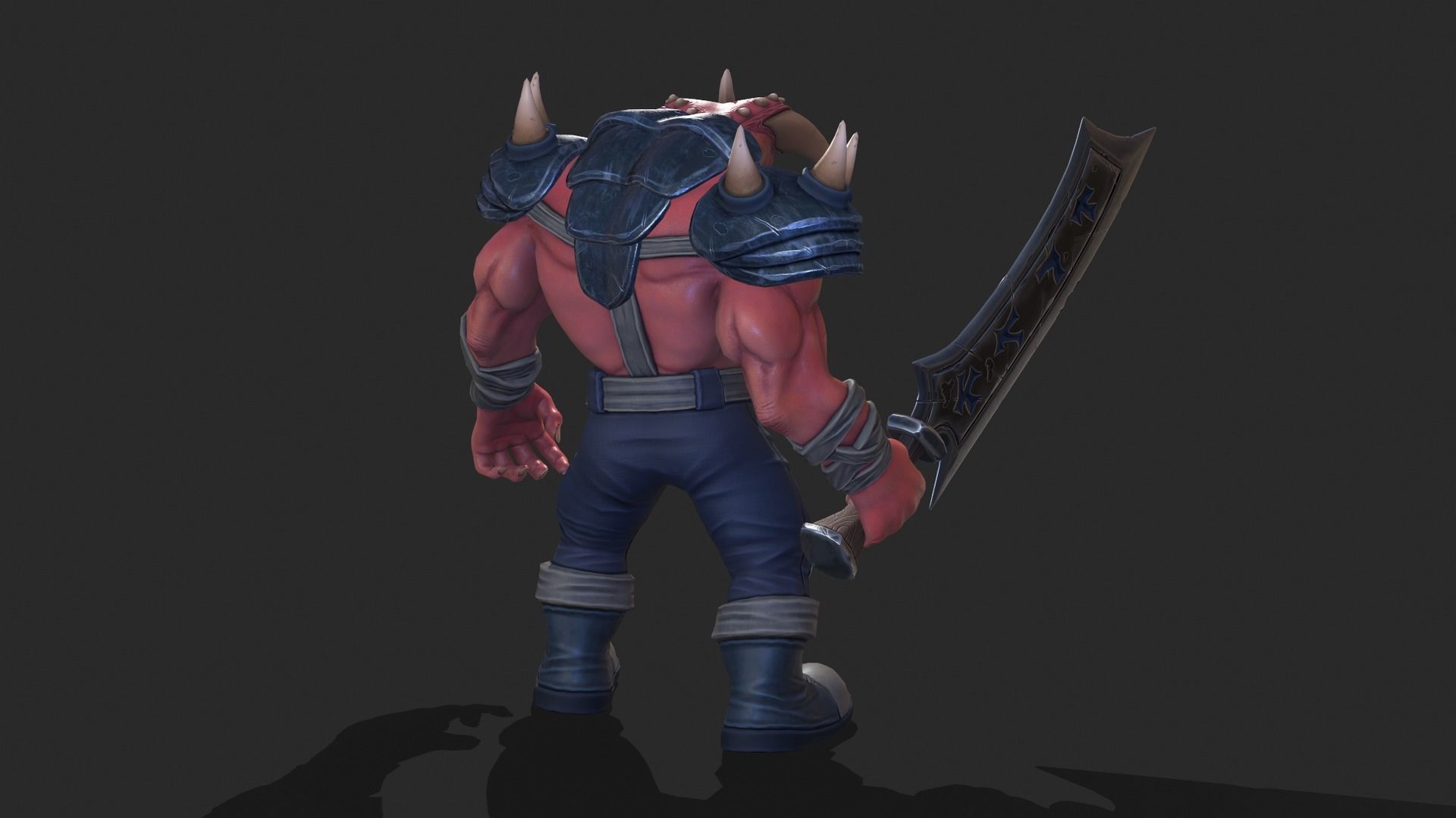 3D model Red Daemon - Game Ready VR / AR / low-poly rigged animated ...