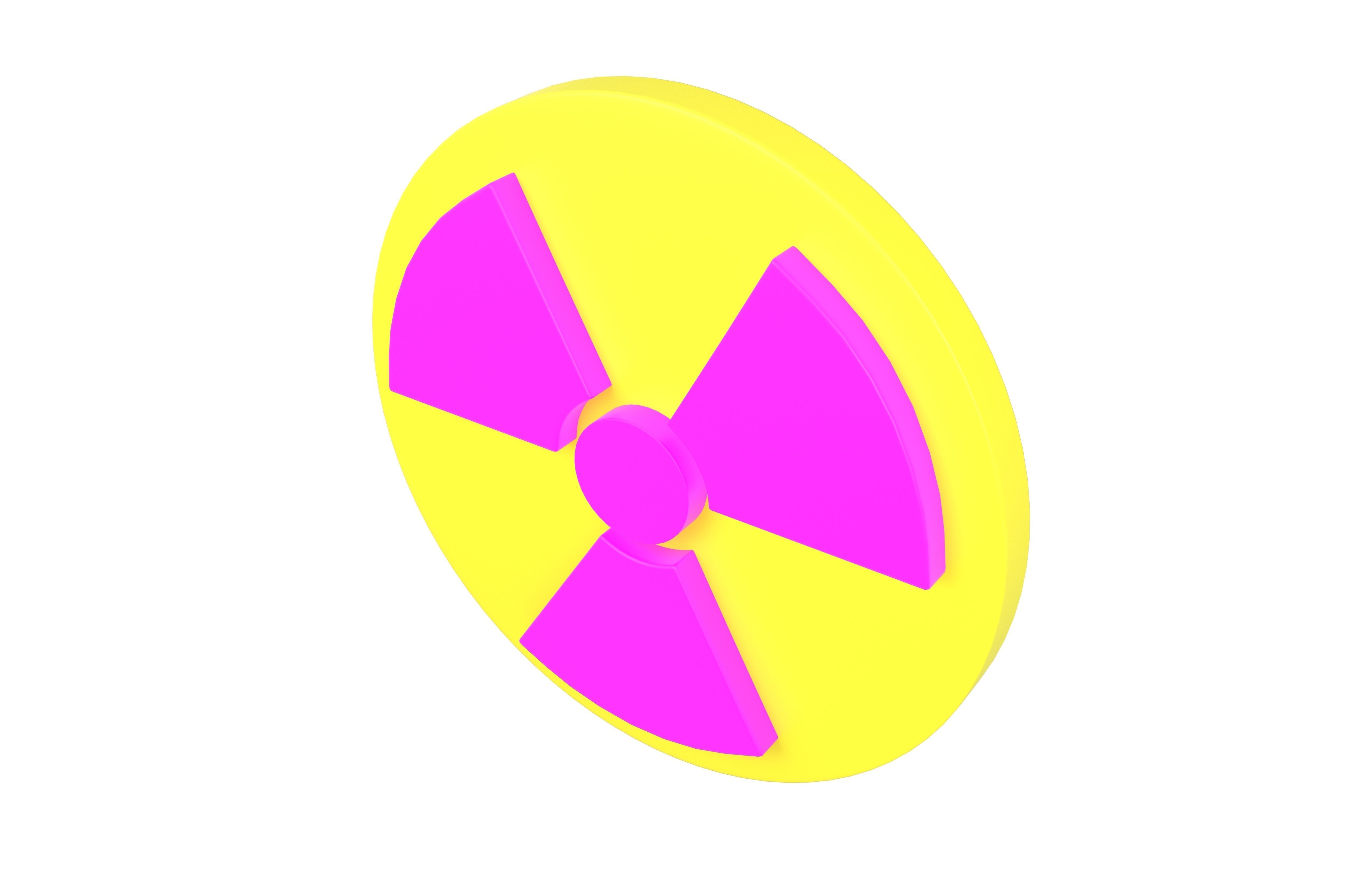 3D model Radiation Symbol v1 003 VR / AR / low-poly | CGTrader