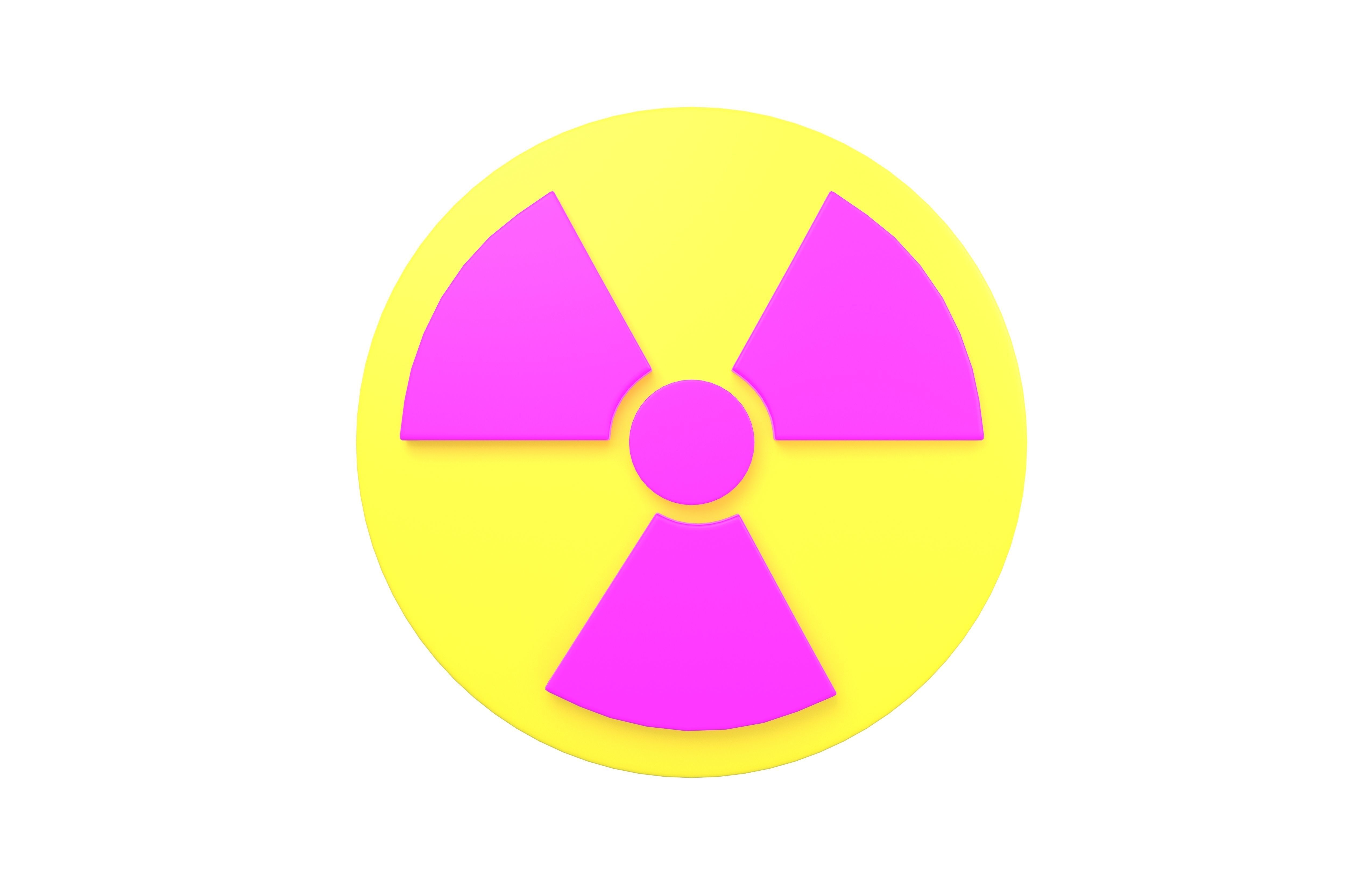 3D model Radiation Symbol v1 003 VR / AR / low-poly | CGTrader