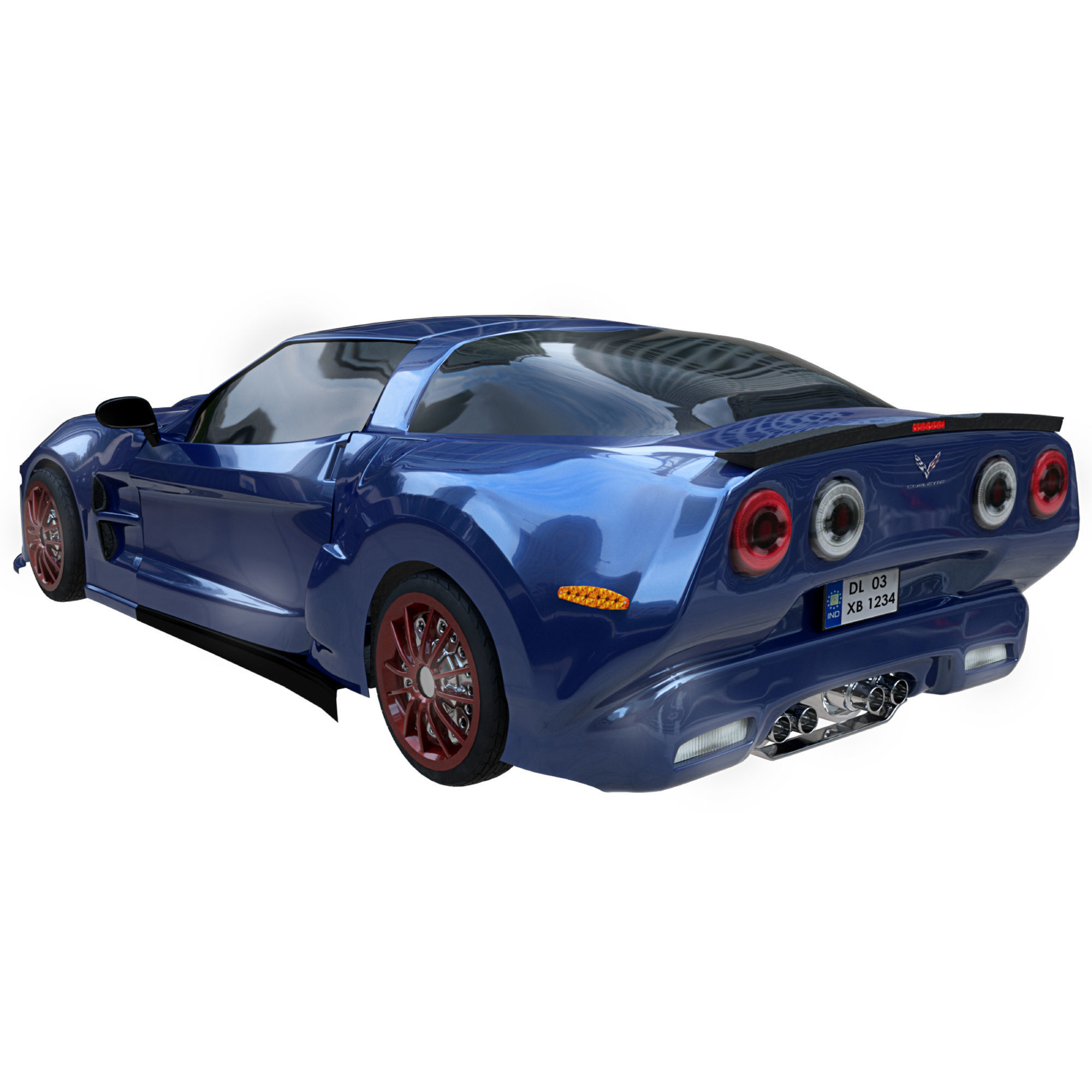 Chevorlet corvet 3D model | CGTrader