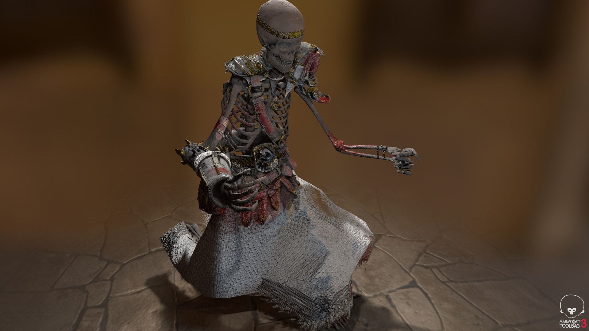 3D model Skeleton Mage VR / AR / low-poly rigged animated | CGTrader
