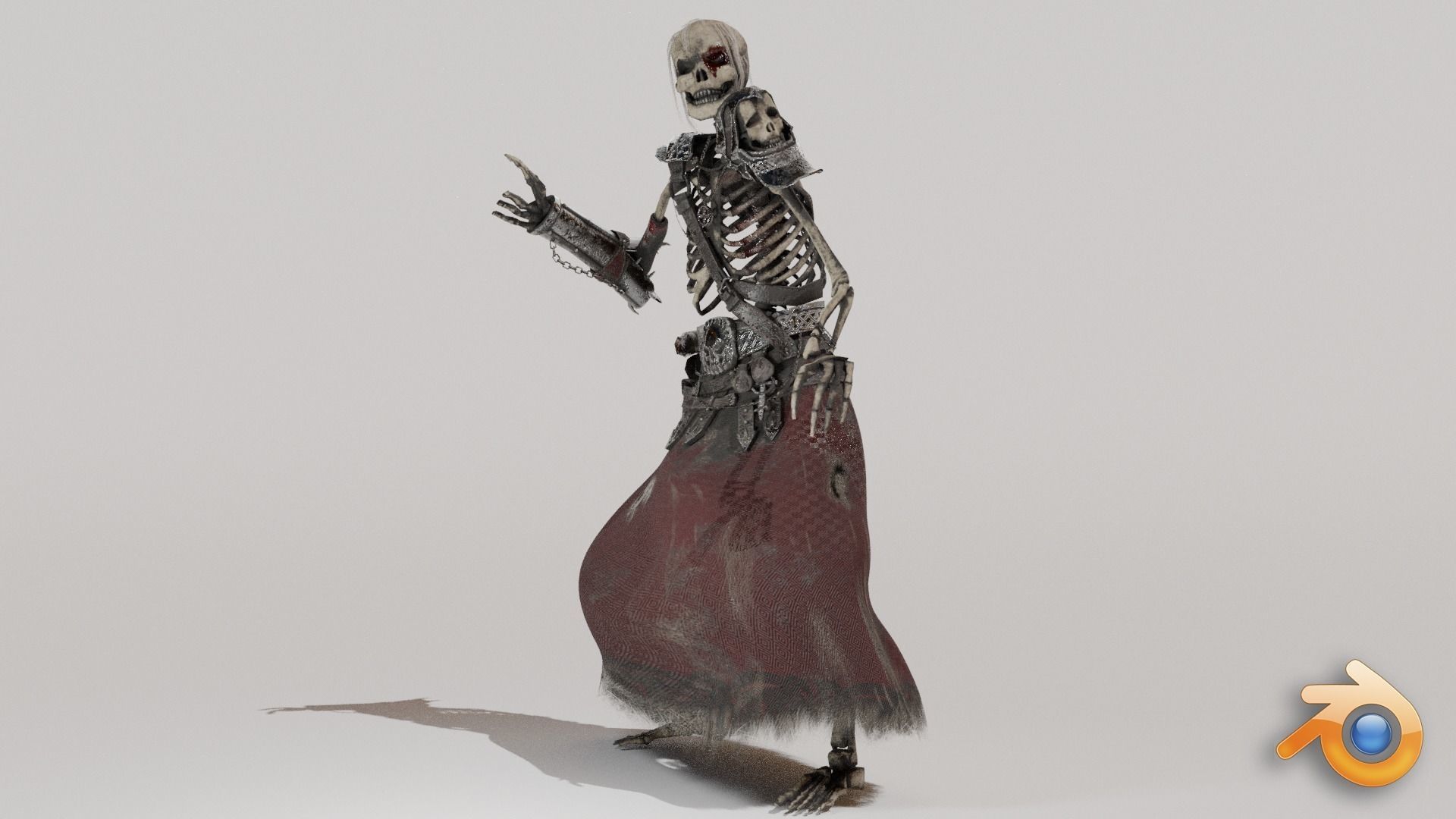 3D model Skeleton Mage VR / AR / low-poly rigged animated | CGTrader
