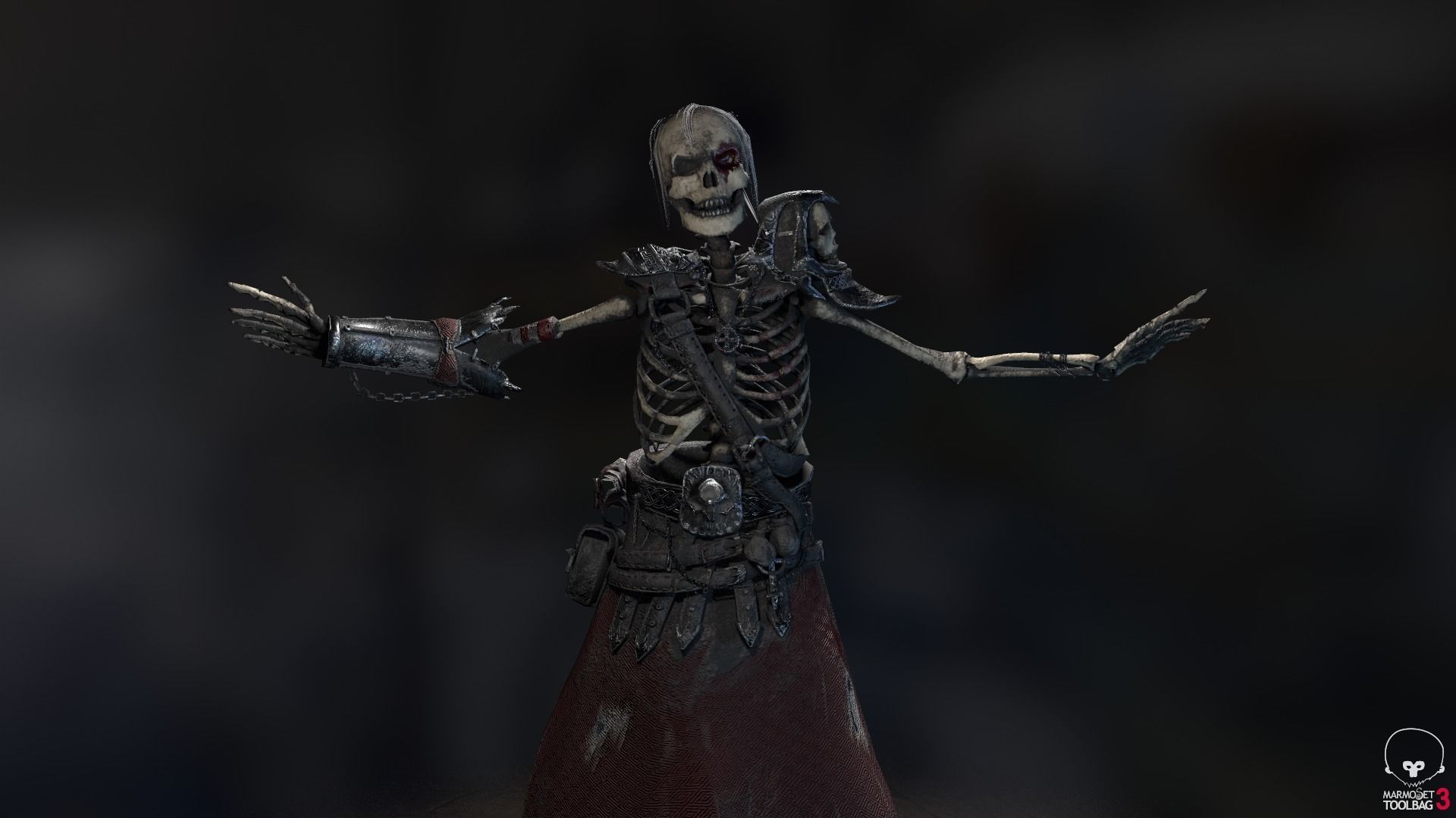 3D model Skeleton Mage VR / AR / low-poly rigged animated | CGTrader