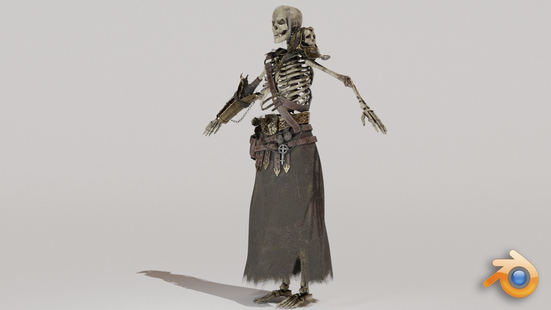3D model Skeleton Mage VR / AR / low-poly rigged animated | CGTrader
