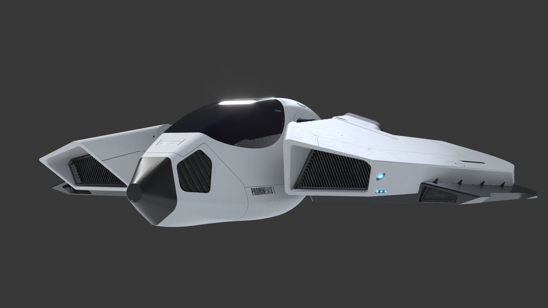 spaceship small 3D model | CGTrader