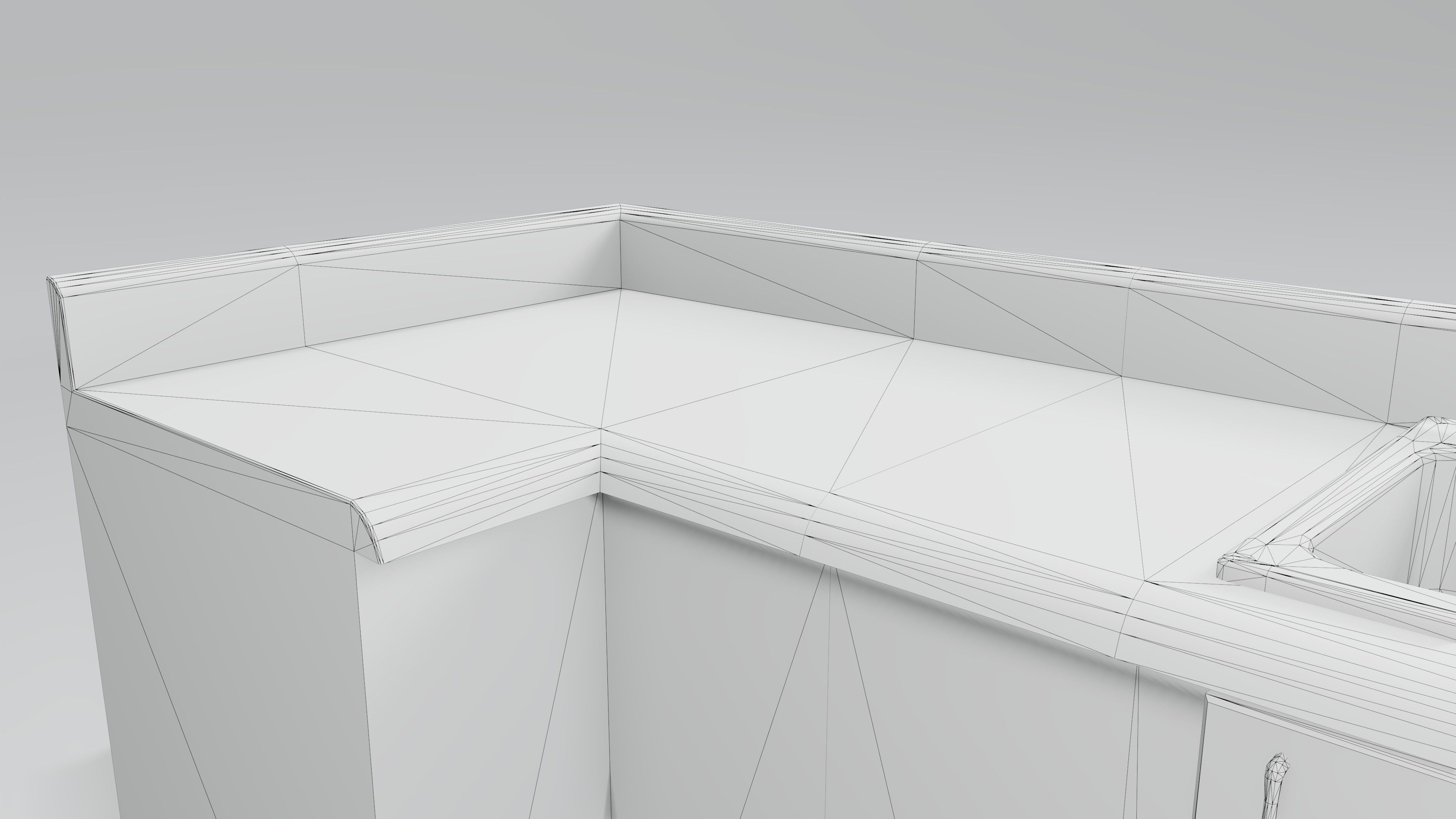 3D model Stained Kitchen Counter VR / AR / low-poly | CGTrader