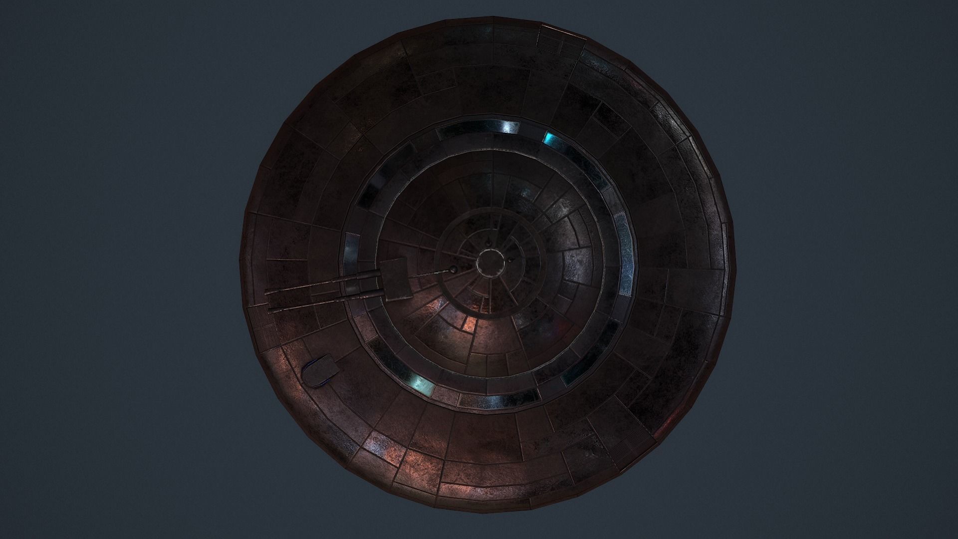 3D model RIGGED WWII German Nazi UFO Prototype Haubenu II VR / AR / low ...