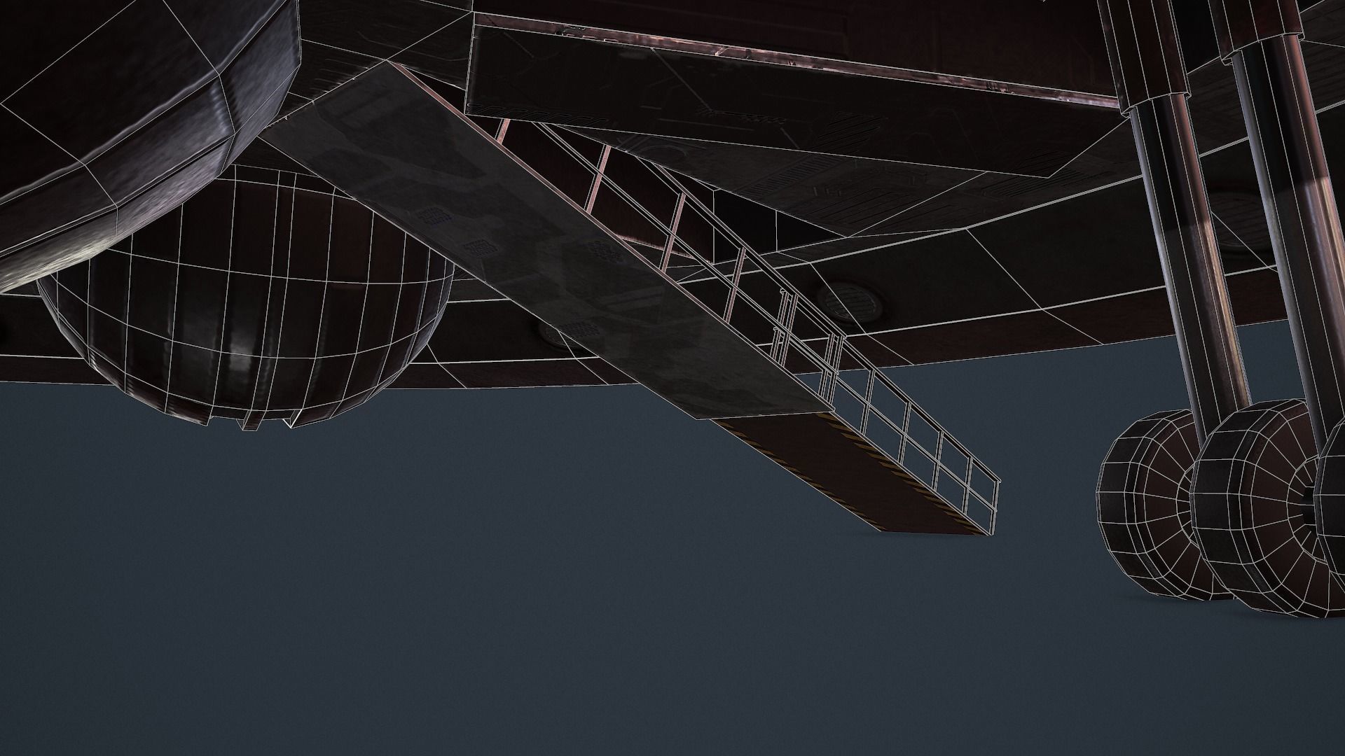 3D model RIGGED WWII German Nazi UFO Prototype Haubenu II VR / AR / low ...
