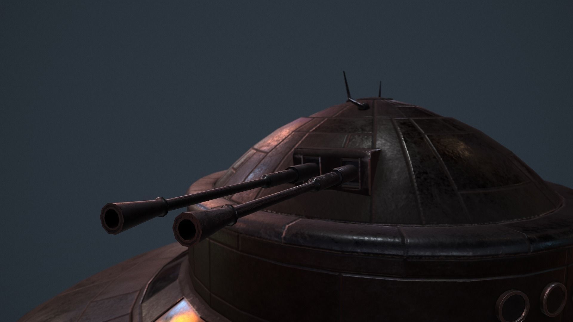3D model RIGGED WWII German Nazi UFO Prototype Haubenu II VR / AR / low ...