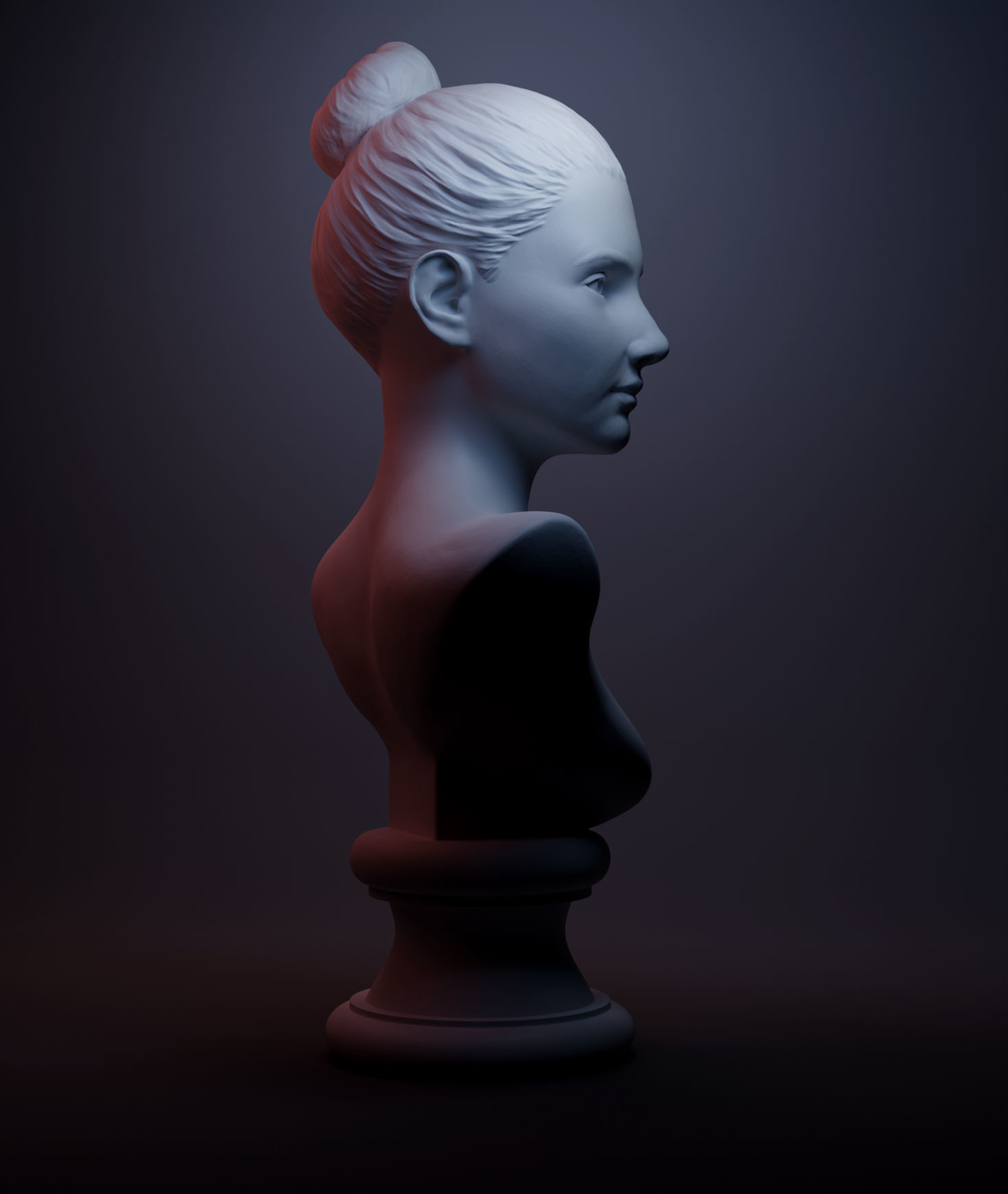 Female Bust 3D model 3D printable | CGTrader