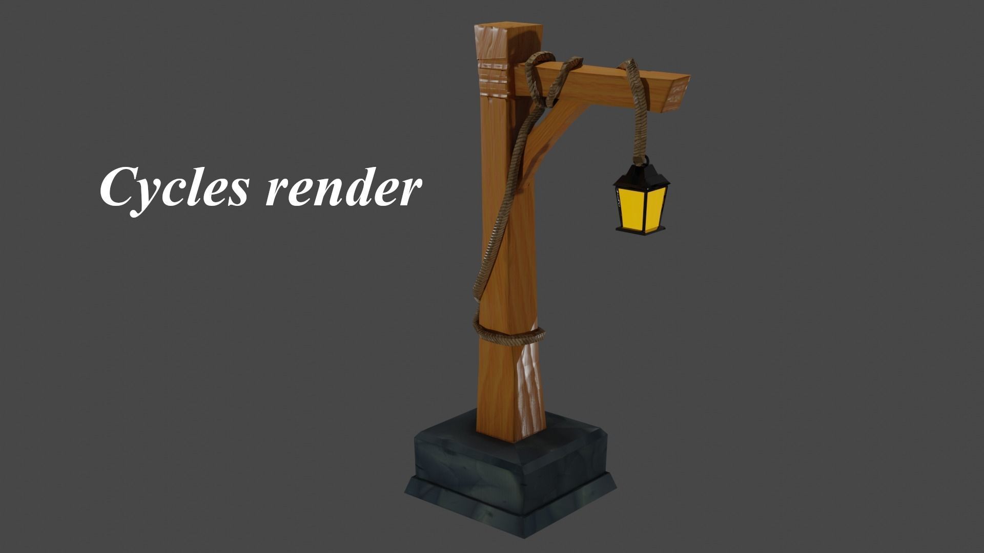 Medieval street lamp free VR / AR / low-poly 3D model | CGTrader