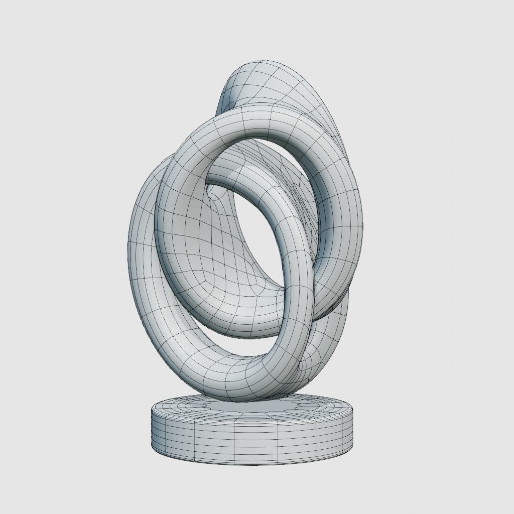 3D model Modern abstract sculpture 037 VR / AR / low-poly | CGTrader