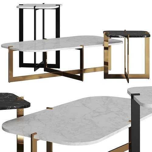 Quinti Sedute Cruz Coffee Tables 3D model | CGTrader